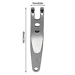 2PCS Suspension Pocket Clip, Multi Purpose Durable Suspension Clip Hanger for Hanging Knives, Suspension Pocket Clip for Outdoor Use