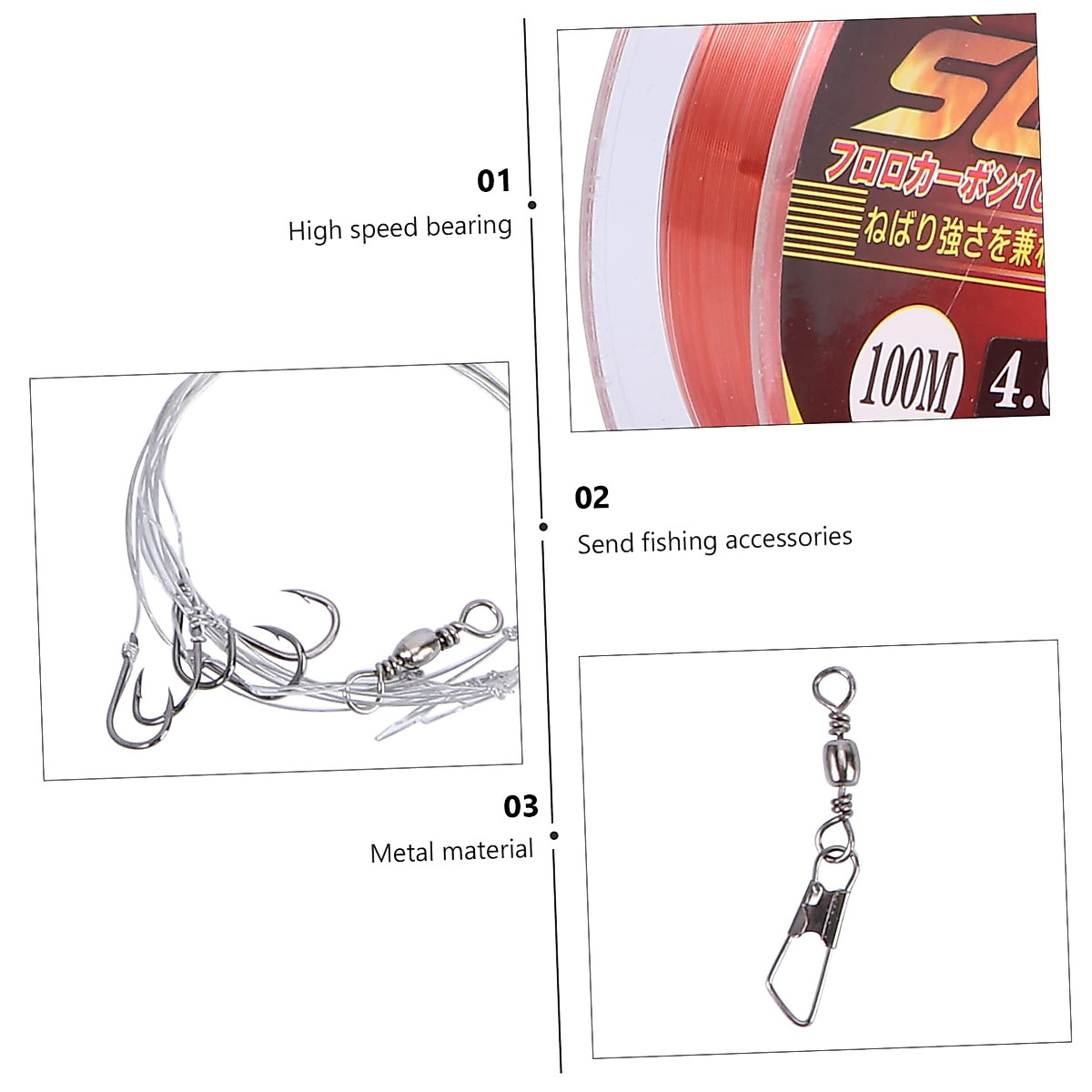 BESPORTBLE 2pcs Cord Reel Foldable to Rotate