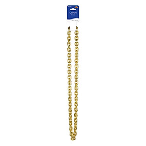 Chain Beads (gold) Party Accessory (1 count) (1/Card)