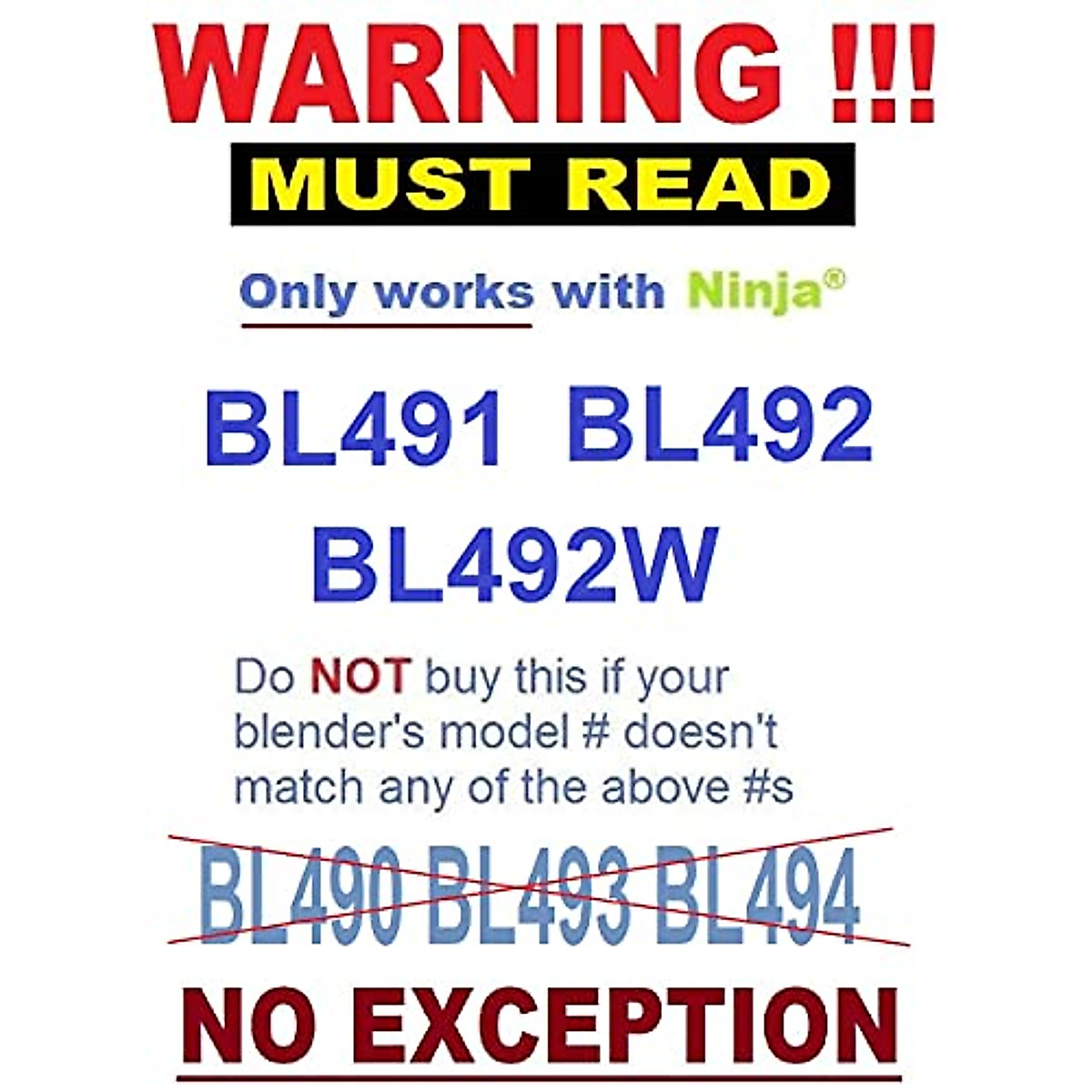 Ninja Motor Base for BL491 BL492 BL492W Compact Blender