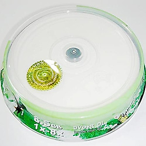 ShineBear 10 Pieces A+ Quality Banana Blank Printable DVD+R DL 8X Dual Layer 8.5GB D9 DVD dl Original Cake Box - (Cable Length: 8.5GB)