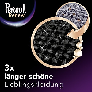 Perwoll Renew Black, Detergent For All Dark Colors, Strengthens Fibers and Improves Color (25 Washes)