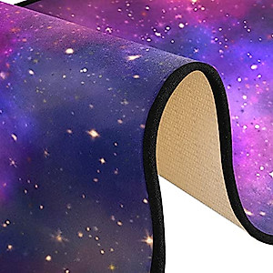 Galaxy Space Star Field Kitchen Rug Runner Rug Doormat Bath Mat Area Rug Non-Slip Carpet for Kitchen Living Bedroom 72 x 24 Inch