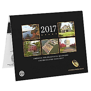 2017 P & D America the Beautiful Quarters Uncirculated Coin Set US Mint Packaged