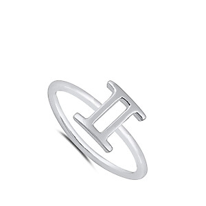 Astrology Ring Zodiac Gemini Sterling Silver Band Size 9