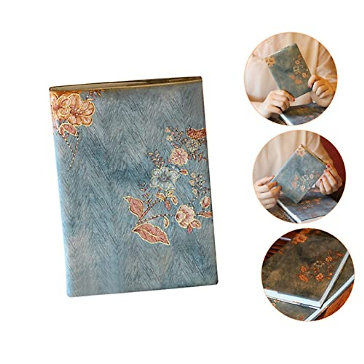 NUSITOU 2pcs Classroom Scrapbook Adjustable Protector Protection Notebook for Cover Reusable Practical Printing Decorative Cloth Paperback Print Planner Covers Anti-wear Journal A Floral