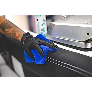 The Rag Company - Edgeless 365 Microfiber Towels (10-Pack) Premium 70/30 Blend, Professional Polishing, Wax Removal, Auto Detailing, 365gsm, 16in x 16n, Royal Blue