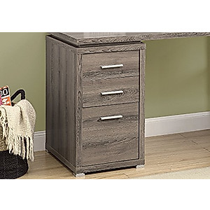 Monarch Specialties Hollow-Core Left or Right Facing Corner Desk, Dark Taupe