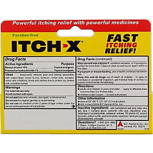 ITCH-X Anti-Itch Gel 1.25 oz (Pack of 3)