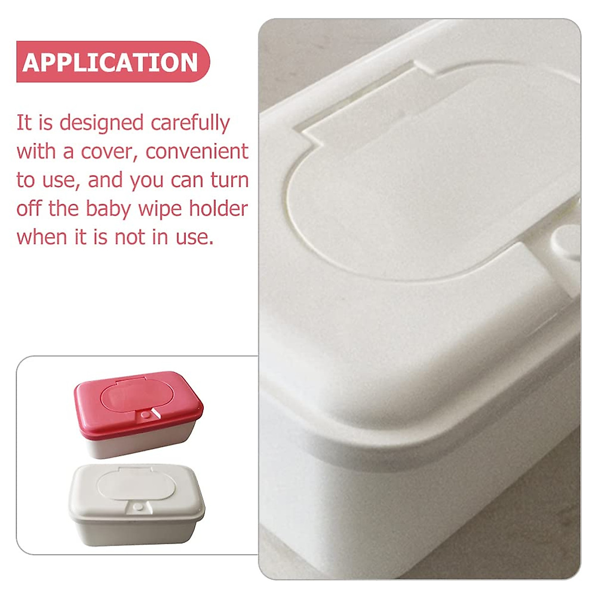 Baby Wipes Dispenser Portable Refillable: 2pcs Toddler Wipe Holder Baby Wipes Container Reusable Wipes Case Baby Travel Box Random Color