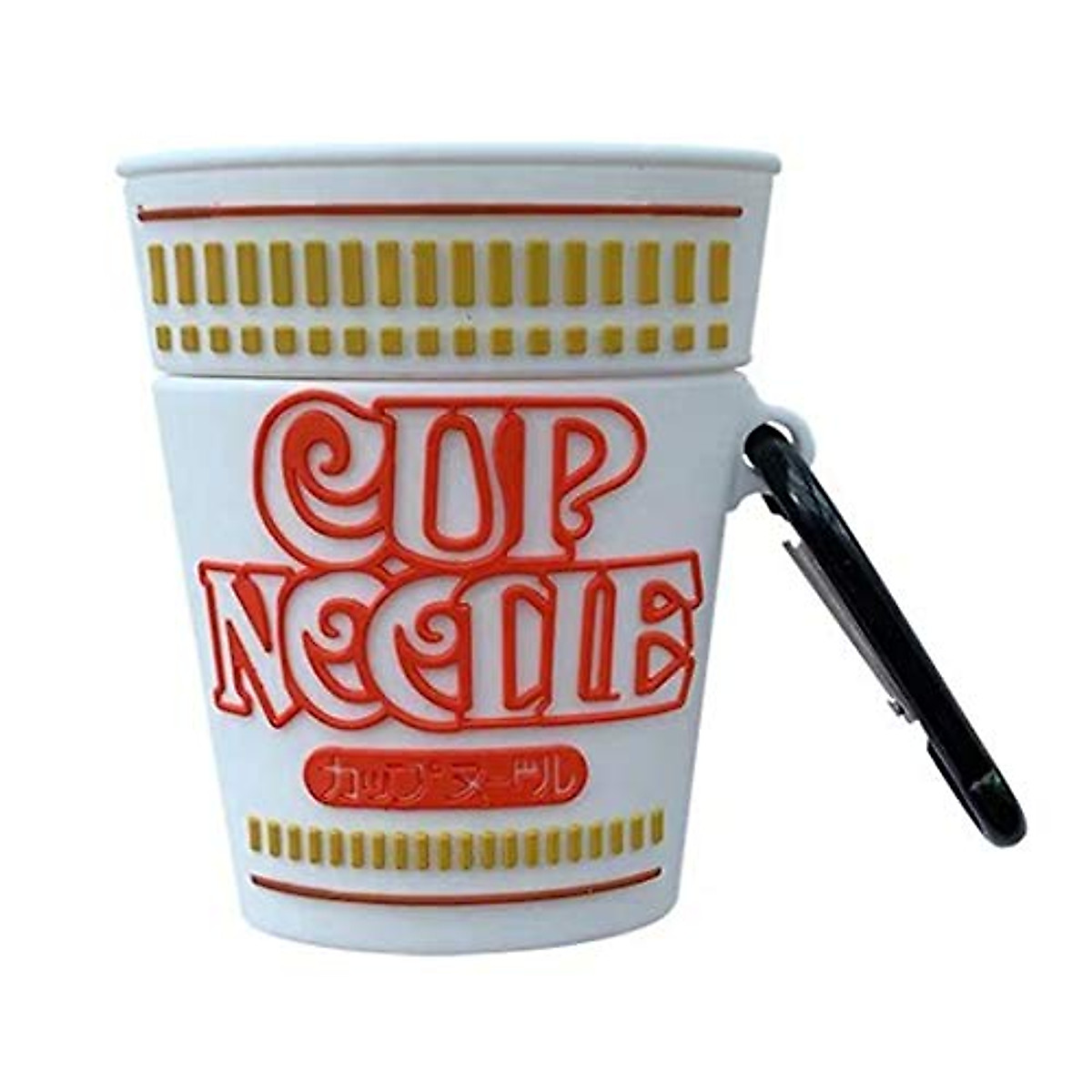 XYFS Compatible with Airpods 1/2 Case Cover, 3D Cute Cartoon Funny Fun, Silicone Air pods Stylish Chic Character Skin Keychain Kits,Stylish Girl Child Teen boy Airpods case (Cup-Noodles)