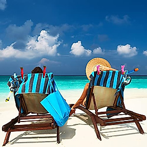 8 Pieces Beach Towel Clips Beach Chair Clips Jumbo for Pool Lounge Chair, Cruise Clothes Lines, Patio and Holiday Pool (Beach Style)