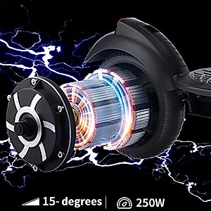 VOBETSCOOTER, Top Speed 13MPH,13Mile,250W Motor,6.5Inch Honeycomb Solid Tires,Foldable,Lightweight Electric Scooter,Suitable for Teens,13 +,Load 190 LBS