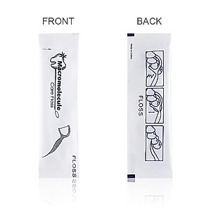 Individually Packaged Dental Floss,Floss Singles Bag,Dental Picks Disposable,Travel Dental Floss,Dental Floss, Floss Sticks,Easy to Carry Dental Flossers(100 Count)