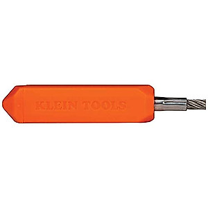 Klein Tools 50611 Magnetic Wire Puller, Pulls Electrical Wire Behind Walls/Tight Spaces, Stainless-Steel Leader, Cable Pulling, Rare Magnet