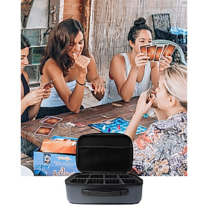 Extra Large Game Cards Case Adjustable Divider Storage Box Holder for Most Card Games compatible with Cards Against Humanity