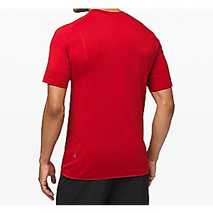 Lululemon Athletica Lululemon Mens Metal Vent Tech Short Sleeve Shirt (Dark Red, M) Medium