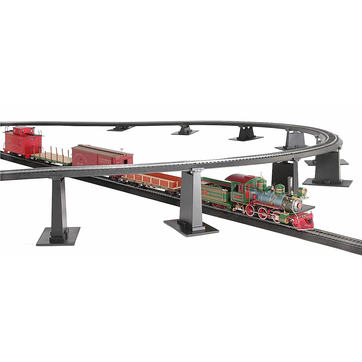 Bachmann Trains 18 PC. E-Z TRACK GRADUATED PIER SET - For Use with HO or On30 Scale E-Z Track , White