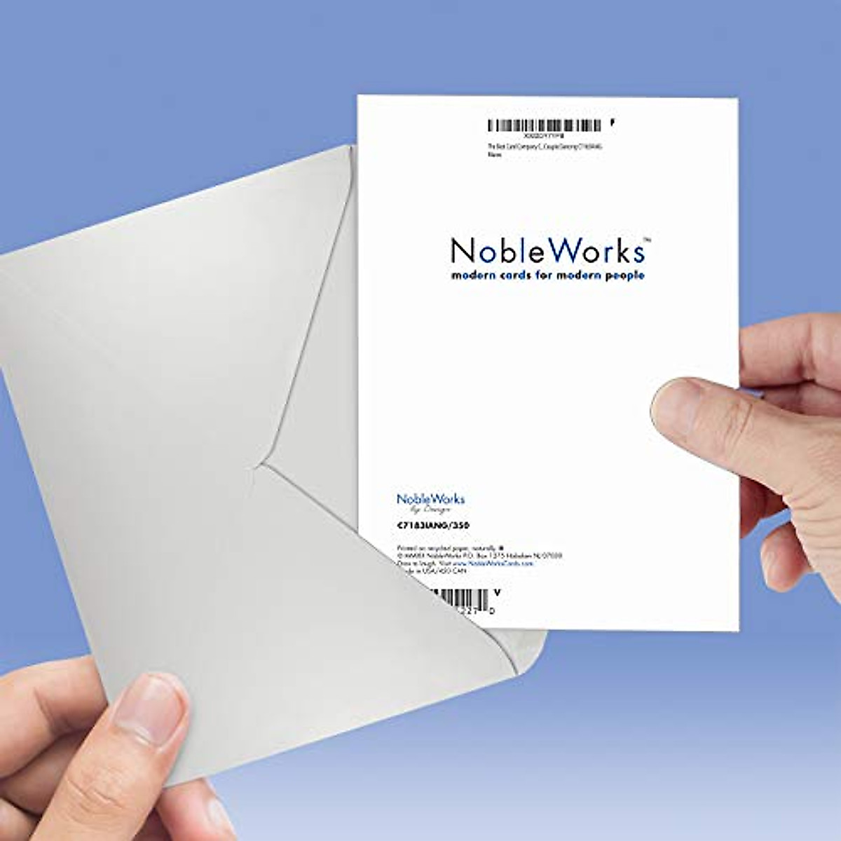 The Best Card Company - Anniversary Greeting Card with Envelope - Loving Stationery for Spouse - Cat Got Your Tongue C7183IANG