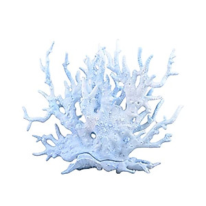 Mallofusa Blue Artificial Aquarium Plant Ornament Decor Plastic Coral Reef Fish Tank Decoration