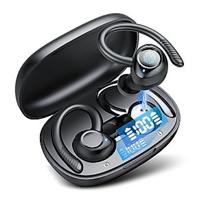 taobosec Bluetooth Headphones, Bluetooth Earbuds, HiFi Stereo Sound, Bluetooth 5.1, IPX7 Waterproof, 50 Hours Playtime with Charging Case, Suitable for Work, Games