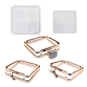 HELYZQ DIY Clear Dynamic Liquid Square Quicksand Bag Silicone Mold Resin Casting Craft