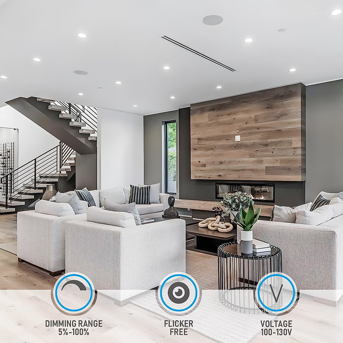 TORCHSTAR 4 Inch Slim LED Recessed Lighting with Junction Box, Dimmable 10W Ultra-Thin LED Recessed Light, 5000K Daylight, 700LM Basic Series LED Downlight, ETL & Energy Star, Pack of 6