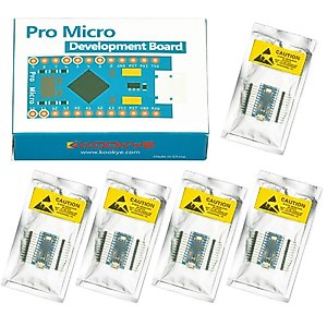 5PCS Pro Micro 5V 16MHz Module Board with 2 Row pin Header for Arduino Leonardo