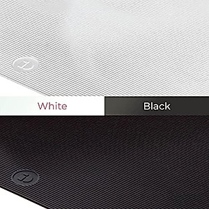 iDesign The Sarah Tanno Collection Heat-Resistant Silicone Mat for Cosmetic Drawer Organizers, Black