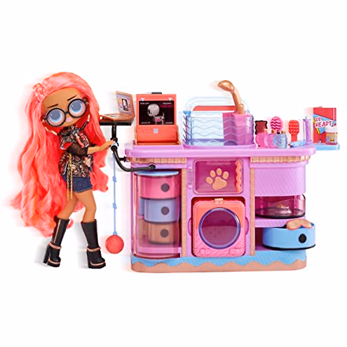 L.O.L. Surprise! LOL Surprise OMG Rescue Vet Set with 45+ Surprises Including Color Change Features, 2 New Pets, and Exclusive Fashion Doll, Dr. Heart - Great Gift for Kids Ages 4+