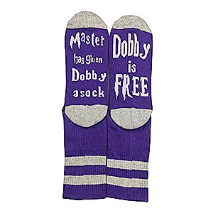 Inmeilifus Novelty Dobby Socks Funny Cotton Knitted Sox Cute Christmas Gift Stocking Stuffers