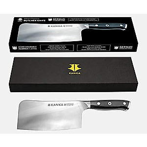 7" Meat Cleaver Professional Stainless Steel Butcher Knife