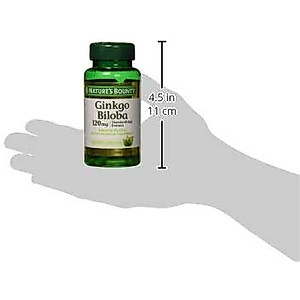 Nature's Bounty Ginkgo Biloba 120 mg 100 ea (Pack of 3)