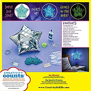 Creativity for Kids String Art Star Light Craft Kit - Create a DIY String Art Star Lantern - Projects for Kids