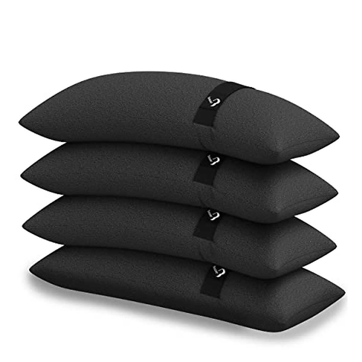 Baser Fillable Straight Sandbags, 4 x 55 LBS fillable Weight Bags for Patio Umbrellas, Cantilevers and Garden Accessories