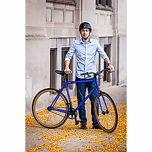 Schwinn Kedzie Single-Speed Fixie Road Bike, Lightweight Frame for City Riding,28 inches, Blue