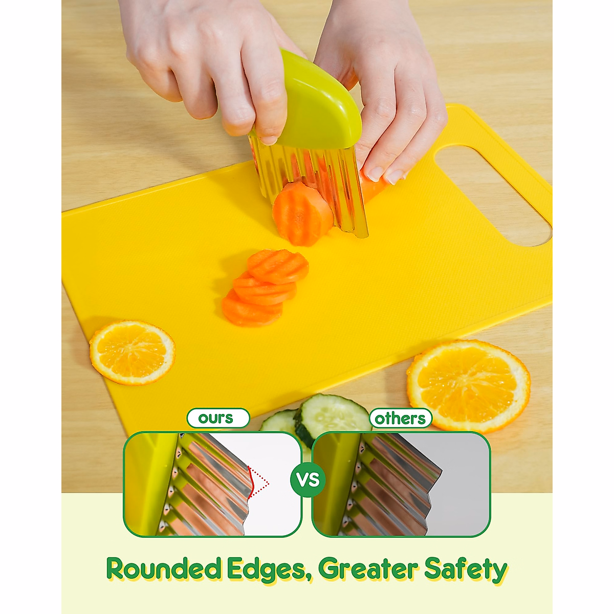 26 Pcs Kids Knife Set, Montessori Kitchen Tools for Toddlers' Real Cooking, Toddler Knife Set Includes Crinkle Cutters Kid Safe Knives Cutting Board Peeler, Kitchen Tools for 4+ Year Old Girl Boy