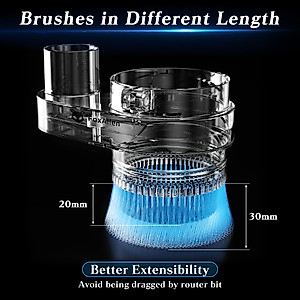 FoxAlien 69mm Diameter Dust Shoe for CNC Router Machine, Compatible with 52mm Spindle Motor and 65mm Router, Hose Diameter 38mm