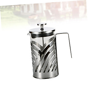 IMIKEYA 304 Coffee Filtration Teapot Coffee Maker Espresso Stainless Steel Coffee Pot Espresso Pot Coffee Filter Pot Filter Teapot Coffee Machines Tea Strainer Coffee Powder Fashion