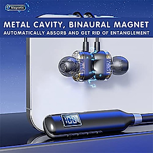 CARRYKING G27 Bluetooth Earbuds Wireless Behind The Neck Headphones, Halter Neck Wireless Bluetooth/TF Card Headphones for Morning Running Sport Earbud