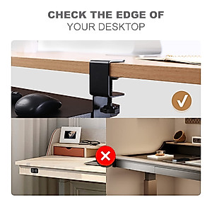 FlexiSpot Large Keyboard Tray Under Desk Ergonomic 25 (30 Including Clamps) x 12 in C Clamp Mount Retractable Adjustable Mouse Computer Keyboard Platform Tray Slide-Out Keyboard Drawer Shelf (Black)