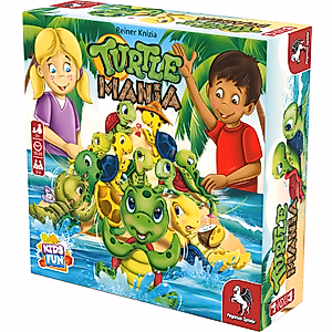 Turtle Mania - Board Game by Pegasus Spiele 2-4 Players – Board Games for Family – 15-25 Minutes of Gameplay – Games for Family Game Night – Kids and Adults Ages 5+ - English Version
