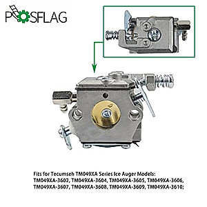 POSFLAG Carburetor Kit Replaces Tecumseh 640347 640347A for Tecumseh TC200 TC300 TM049XA 2 Cycle Vertical Engine