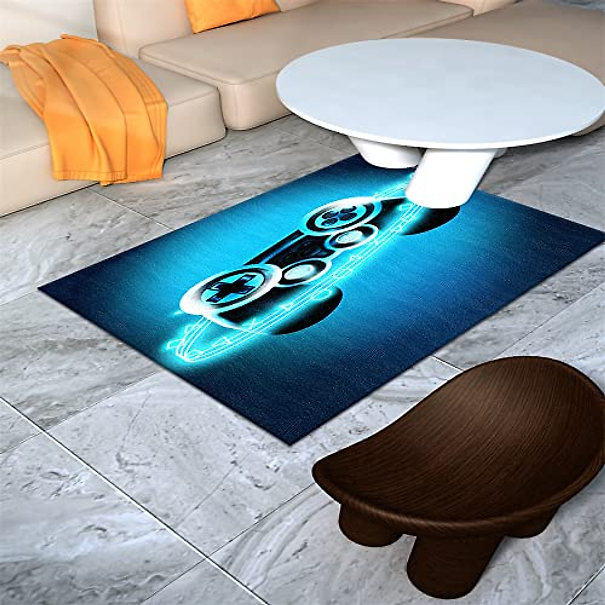 Gaming Rugs for Boy's Bedroom​ Ultra Soft Rugs for Bedroom ​Applies to Teens for Girls Kids Room Crystal Velvet Gamer Rug Indoor Floor Sofa Rugs for Living Room ​Game Room Decor
