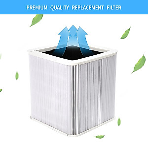 Gazeer 1 Pack 211+ Replacement Filter for Blueair Blue Pure 211+, Foldable Particle and Activated Carbon Filter