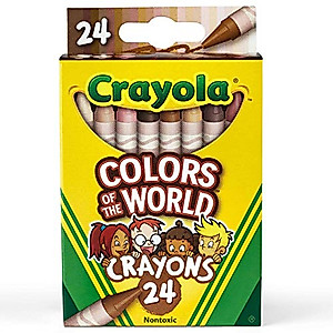 Crayola Bulk Crayon Set, Colors of The World, Multicultural Crayons, School Supplies, 6 Sets of 24 Colors