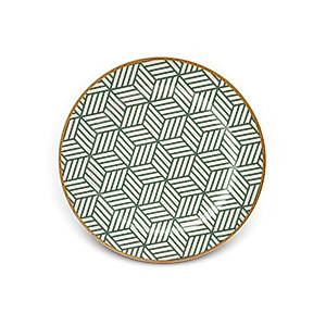 KARACA Botanica 18-Piece Breakfast Service Table Service, Stoneware Crockery Set, Unique Design, Practical, Serving Plates, Cake Plate, Boat Plate