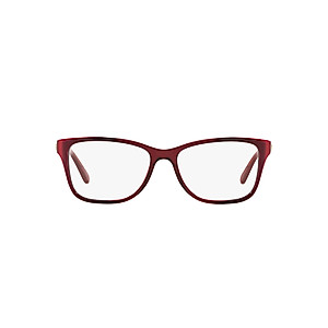 Coach HC6129 Prescription Eyewear Frames, Burgundy Laminate/Demo Lens, 52 mm