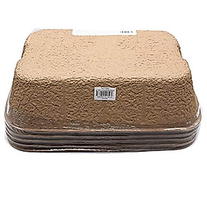 Twlead Disposable Cat Litter Box (5 Pack of Trays) Eco Friendly 100% Recycled Paper Cat Tray,16.14 X11.81X3.94 Inch (Brown)