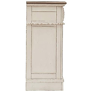 Signature Design by Ashley Realyn French Country 7 Drawer Two Tone Dresser, Chipped White